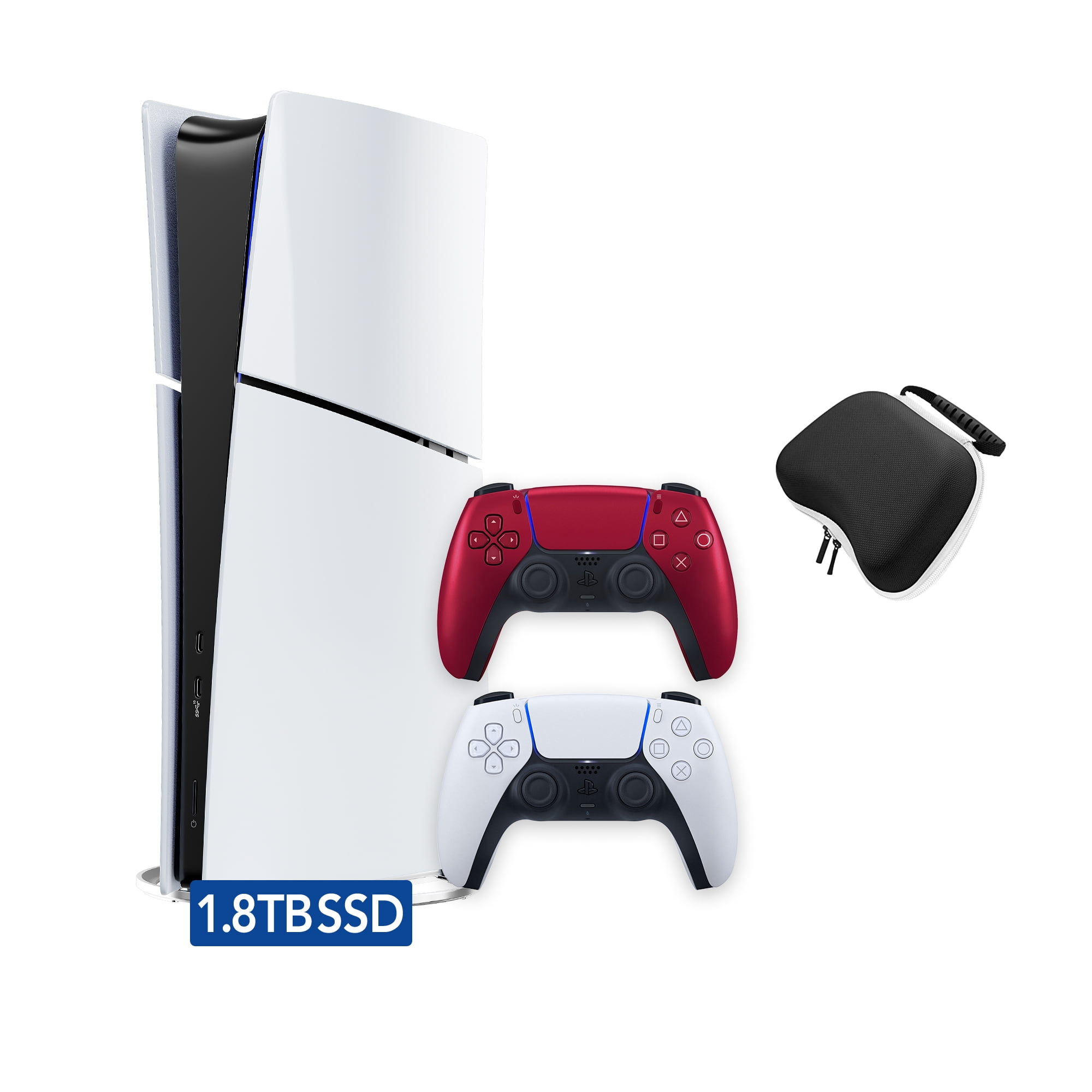 PlayStation 5 Slim Digital 1.8TB SSD Console with Two Controllers ...