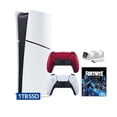 Sony PlayStation 5 Slim Digital, 1TB SSD, Fortnite Cobalt Star, White ...