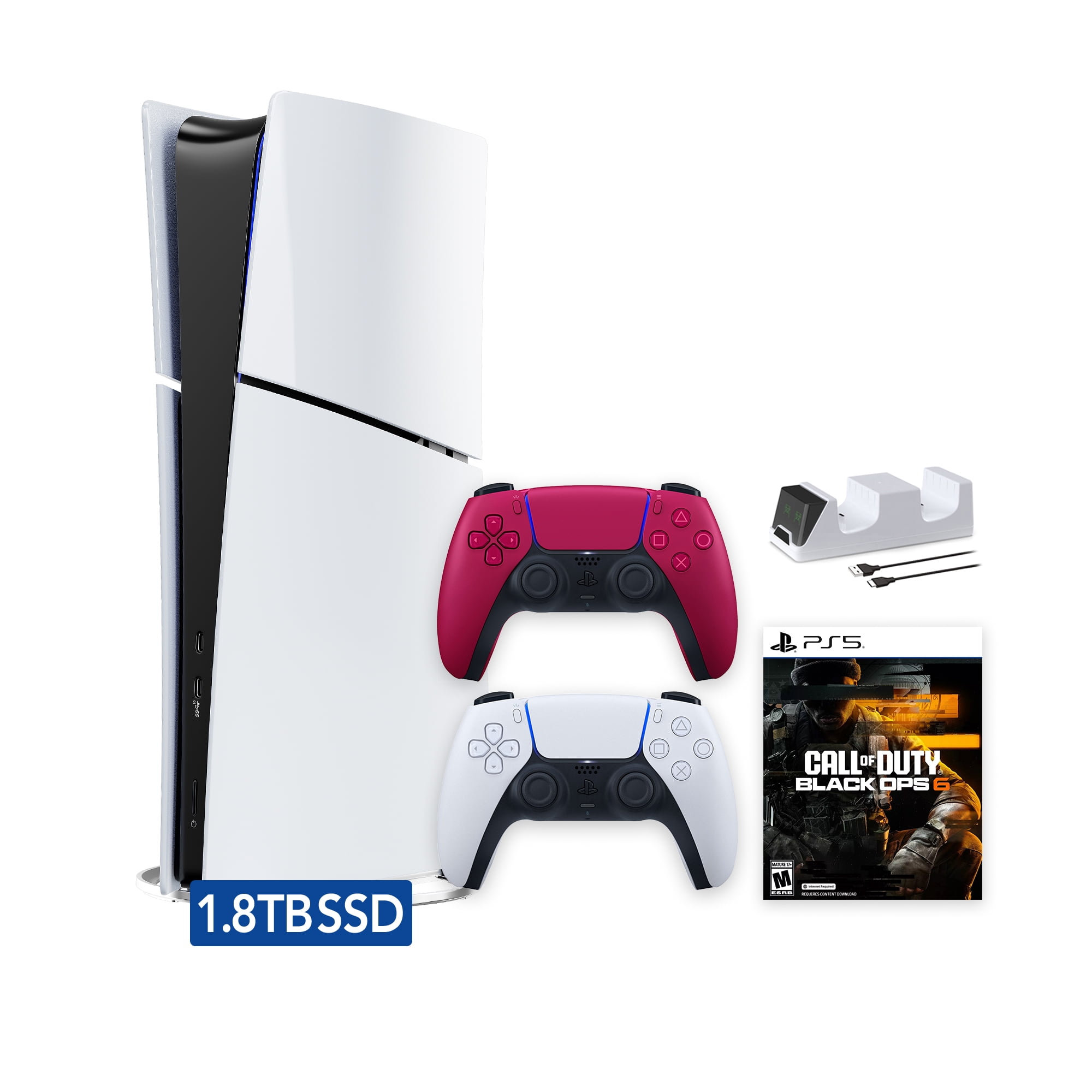 PlayStation 5 Slim Digital 2.8TB SSD ASTRO BOT Console with Two ...