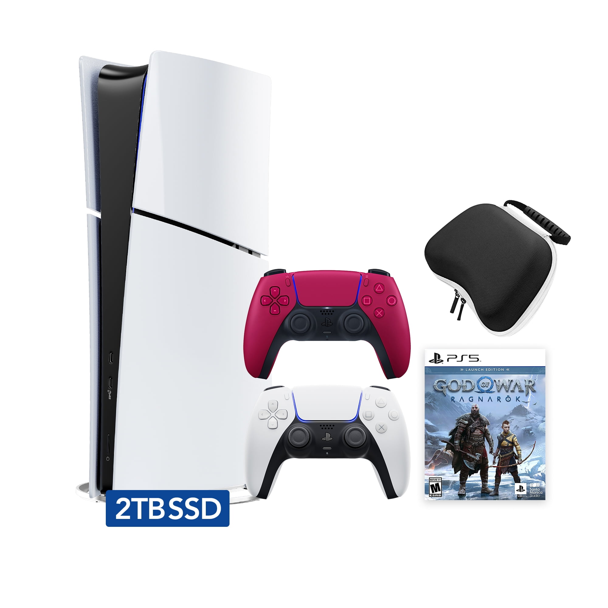 PlayStation 5 Slim Digital 2TB SSD Edition God of War Ragnarok Bundle ...