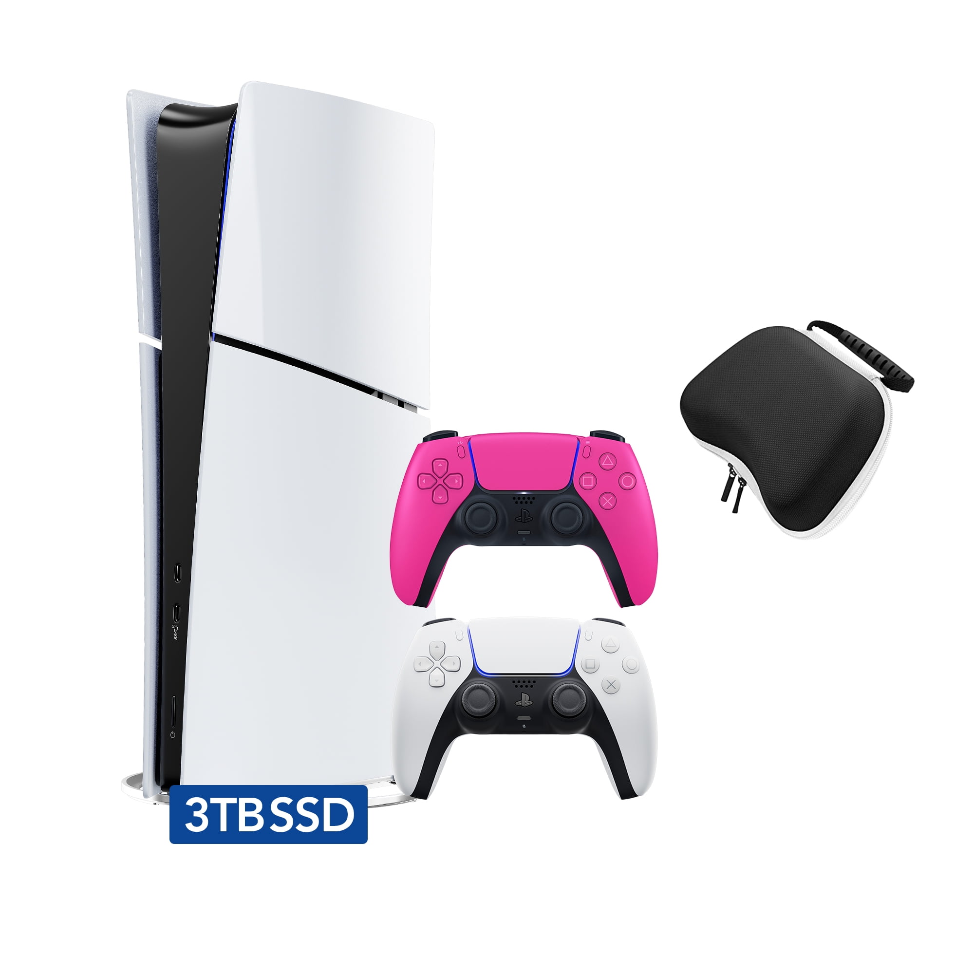 PlayStation 5 Slim Digital 3TB SSD Edition Bundle with Two Controllers ...