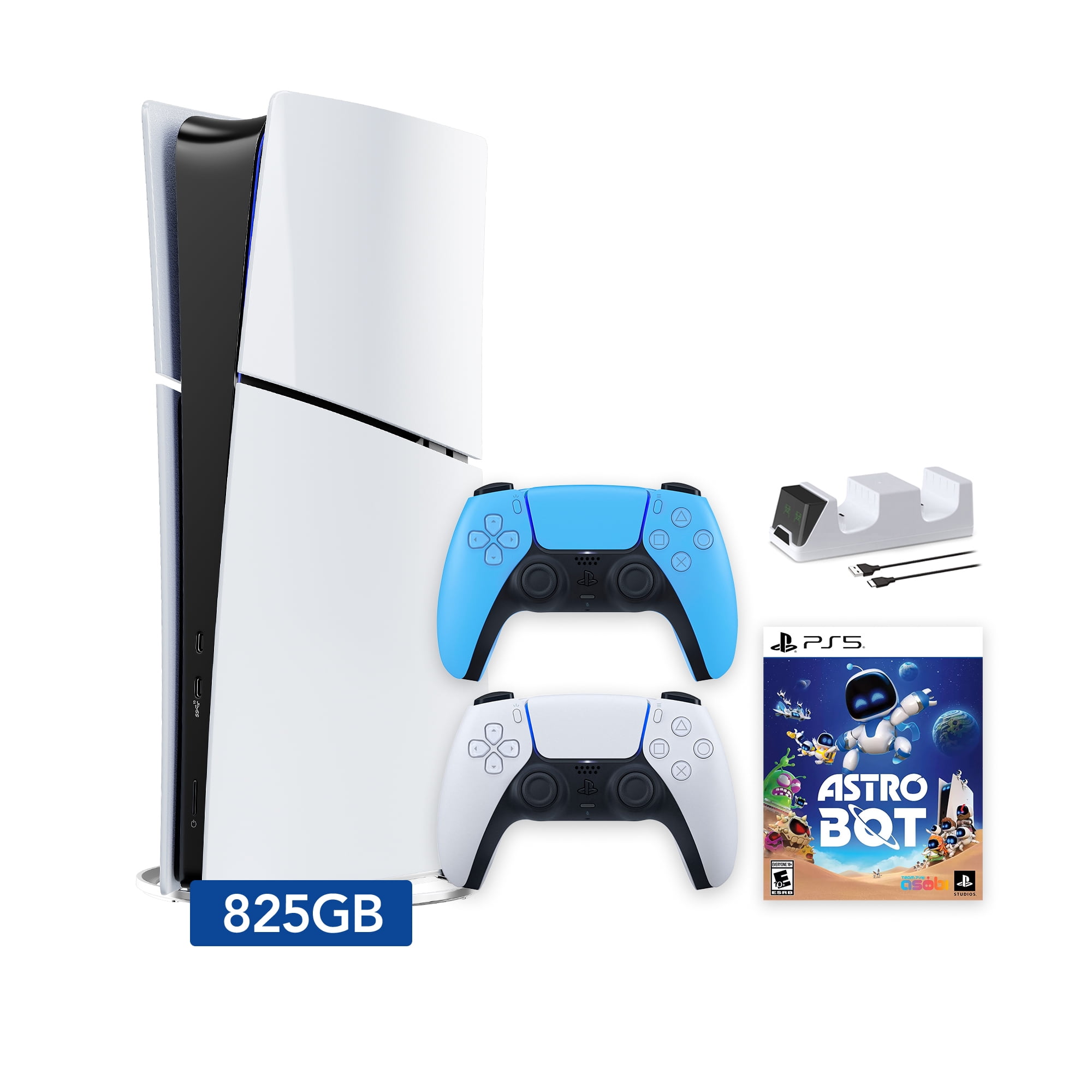 PlayStation 5 Slim Digital 825GB SSD ASTRO BOT Console with Two ...