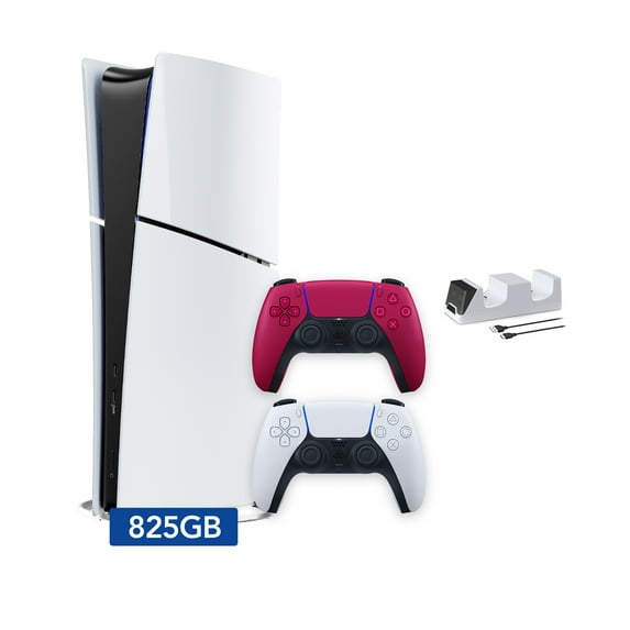 PlayStation 5 Slim Digital 825GB SSD Console with Two Controllers ...