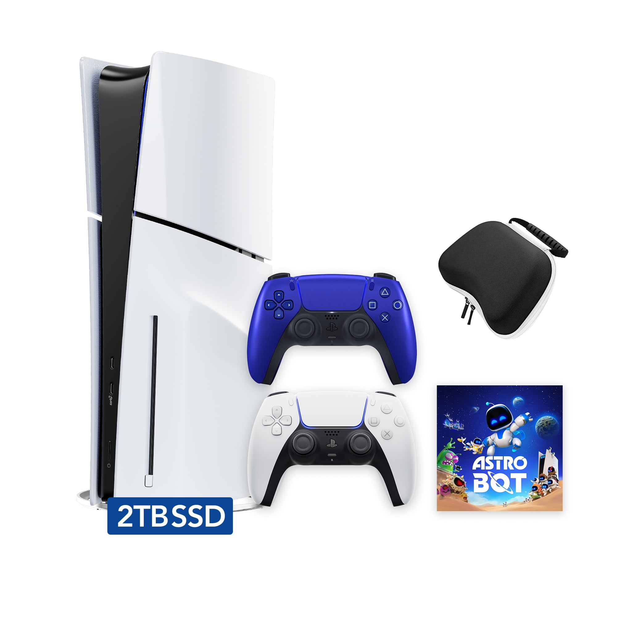 PlayStation 5 Slim Disc 2TB SSD ASTRO BOT Bundle with Two Controllers ...
