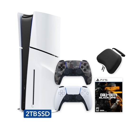 PlayStation 5 Slim Disc 2TB SSD Call of Duty Black Ops 6 Bundle with ...