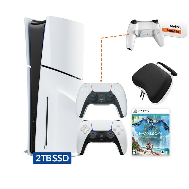 PlayStation 5 Slim Disc 2TB SSD Edition Horizon Forbidden West Bundle ...