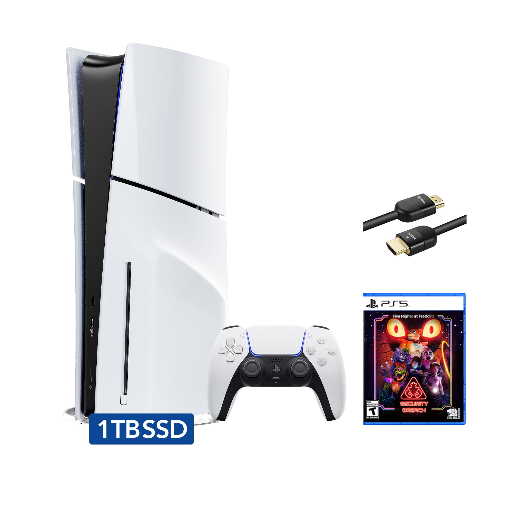 PlayStation 5 Slim Disc Edition Bundle with Five Nights at Freddy's ...