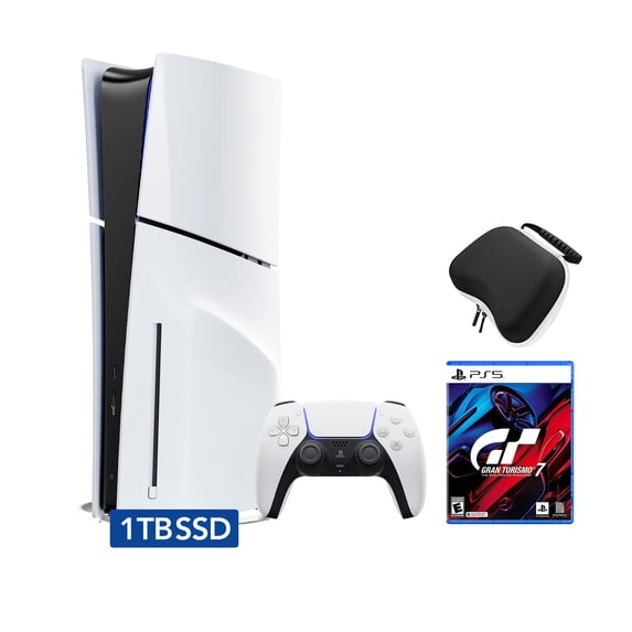 PlayStation 5 Slim Disc Edition Bundle with Gran Turismo 7 and ...