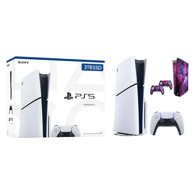 PlayStation 5 Slim 3TB PCIe Gen 4 NVNe SSD Disc Drive Console with ...