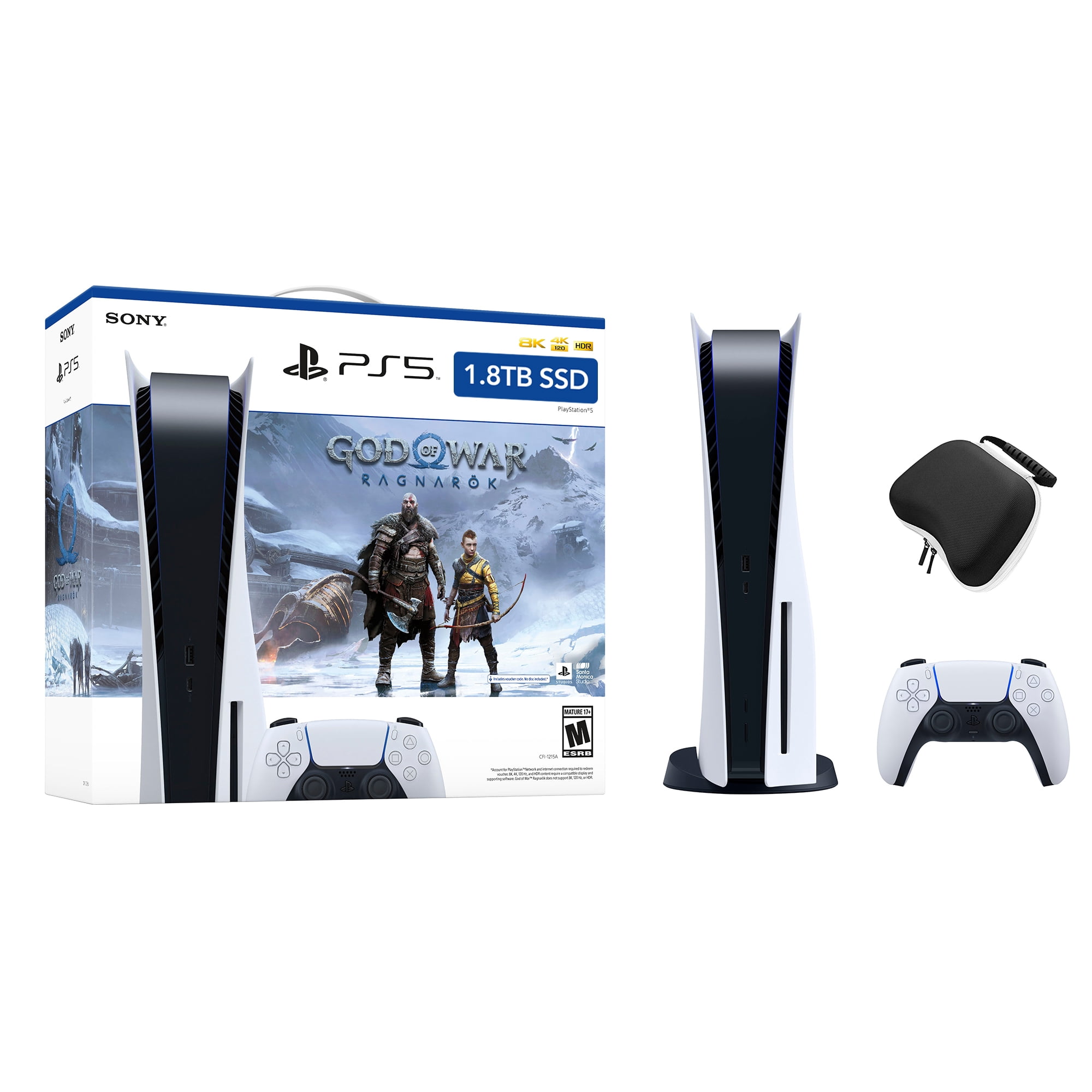 PlayStation 5 Upgraded 1.8TB Disc Edition God of War Ragnarok Bundle ...