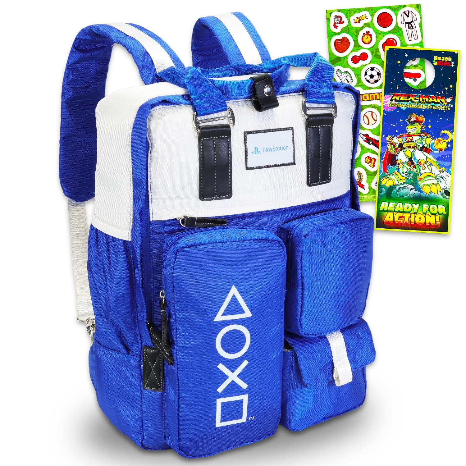 PlayStation Backpack for Adults SSF20 - Bundle with PlayStation Travel Bag for Gaming Console ...
