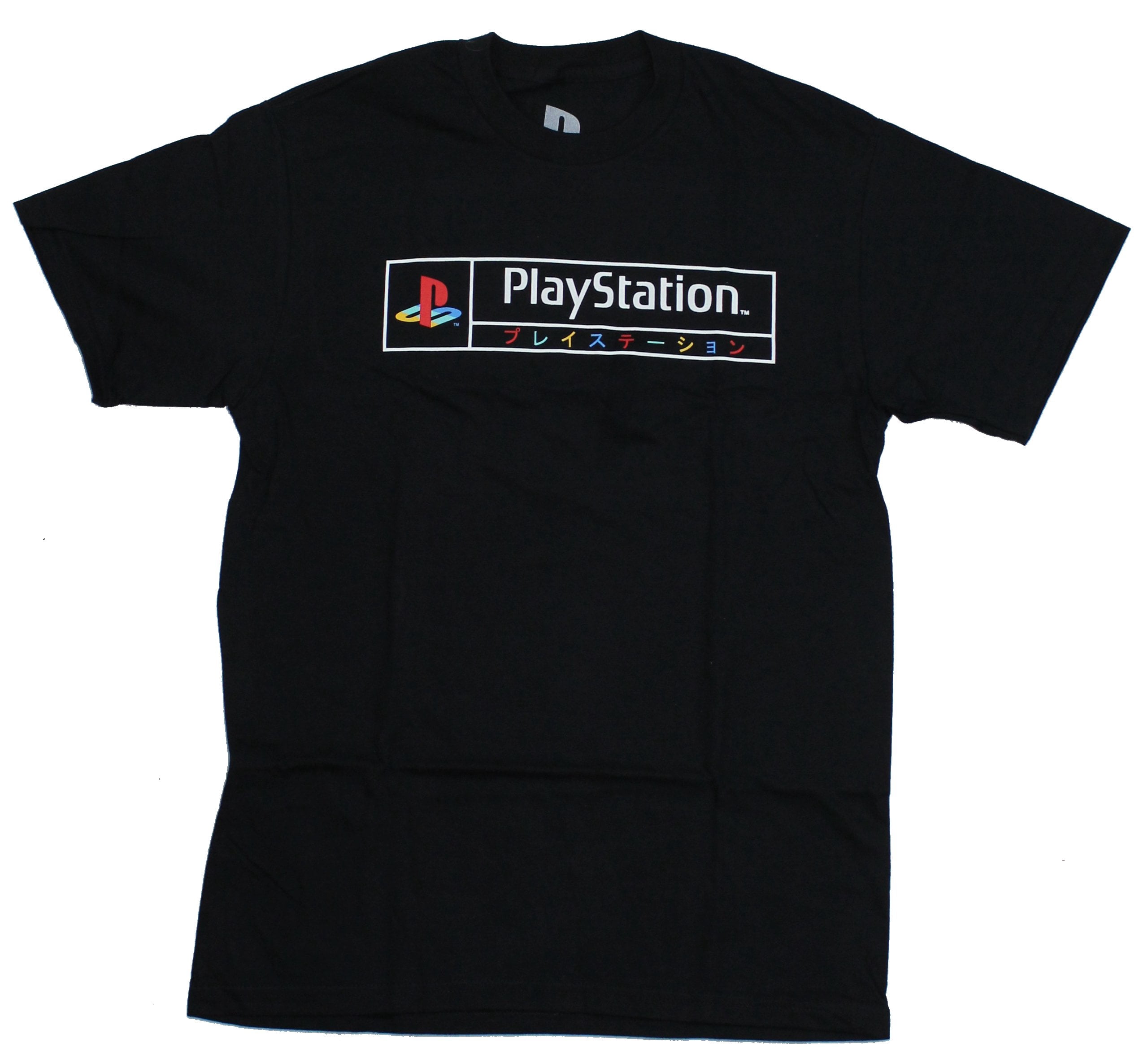 PlayStation Mens T-Shirt - Logo Name Front P Logo Back Image (X-Large ...