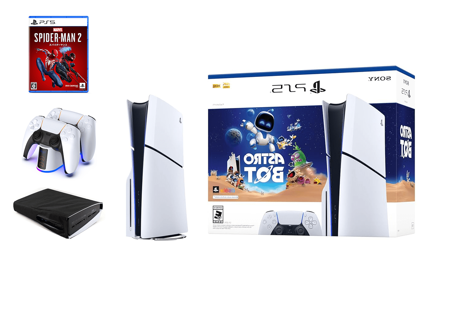 PlayStation_PS5 Console – ASTRO BOT Bundle + Marvel's Spider-Man 2 ...