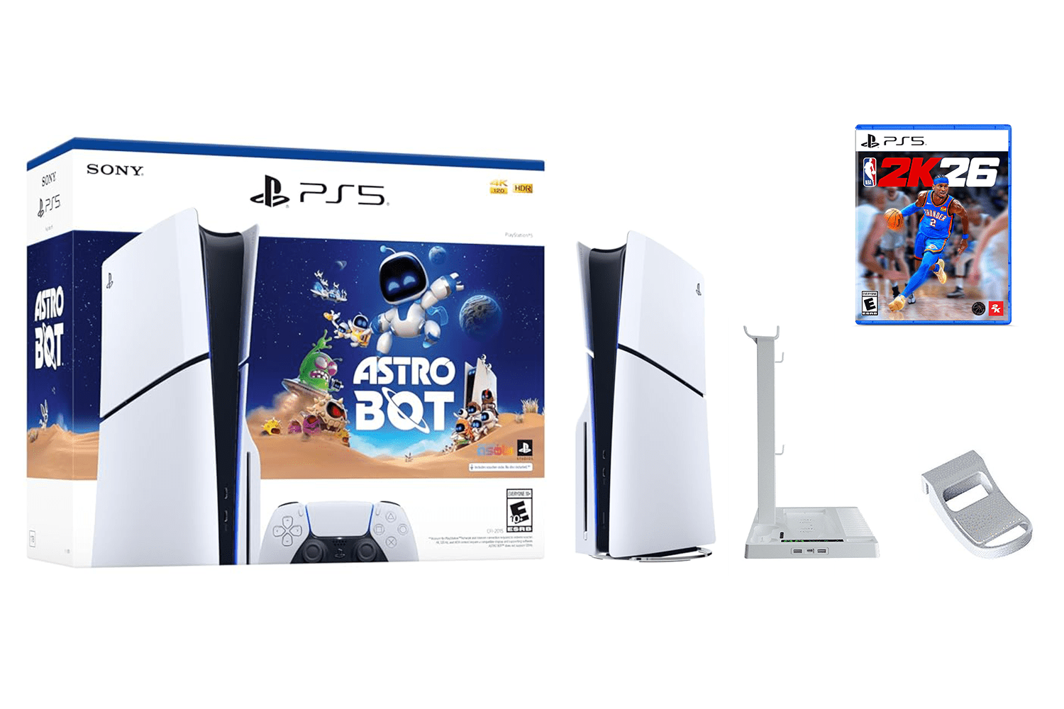PlayStation_PS5 Console – ASTRO BOT Bundle, includes NBA 2K26 + Stand ...