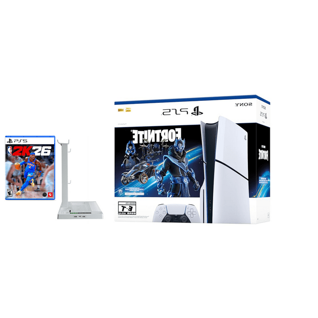 PlayStation _PS5 Console – Fortnite Cobalt Star Bundle + NBA 2K26 ...