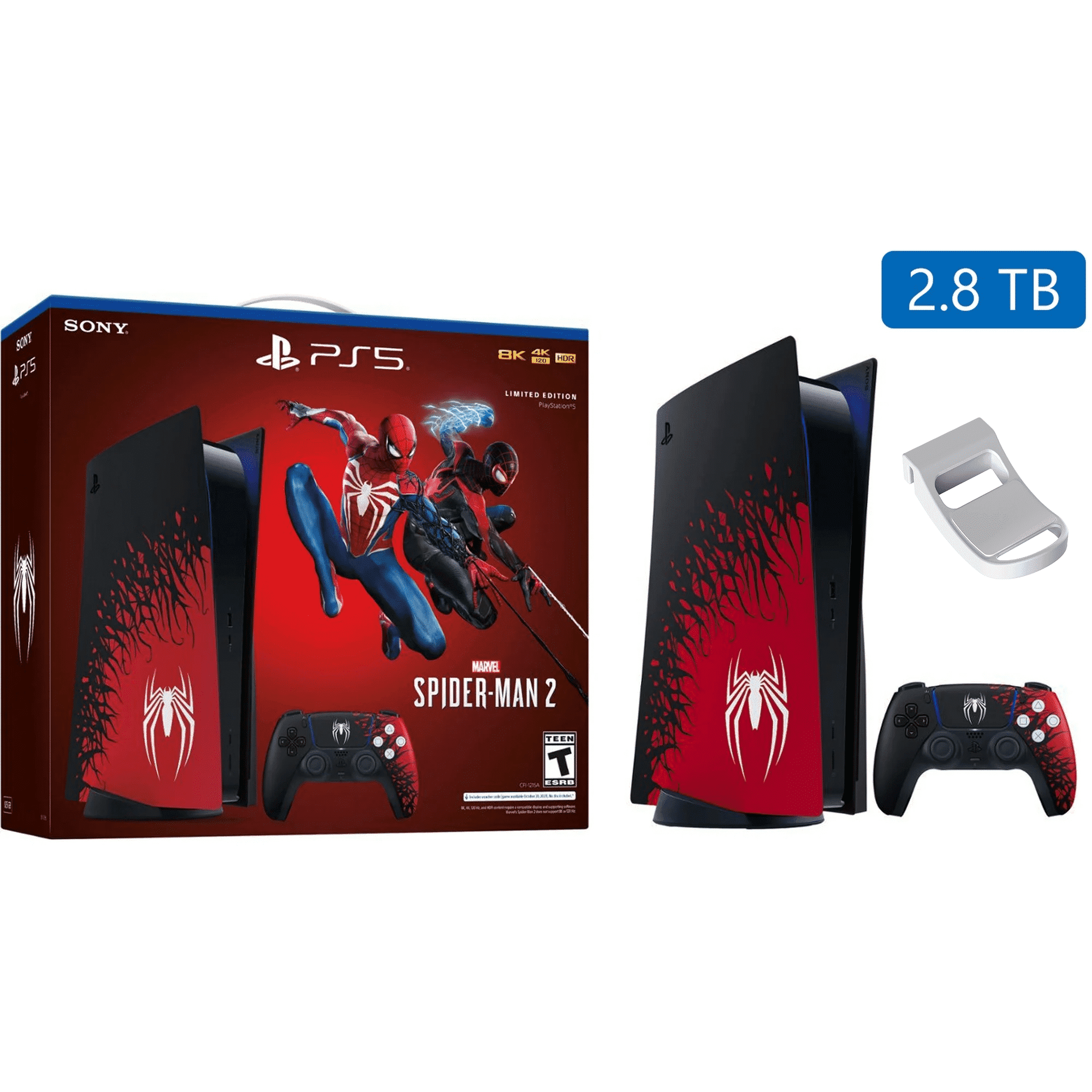 Playstation Ps5 Video Game Console Disc Edition Marvels Spider Man