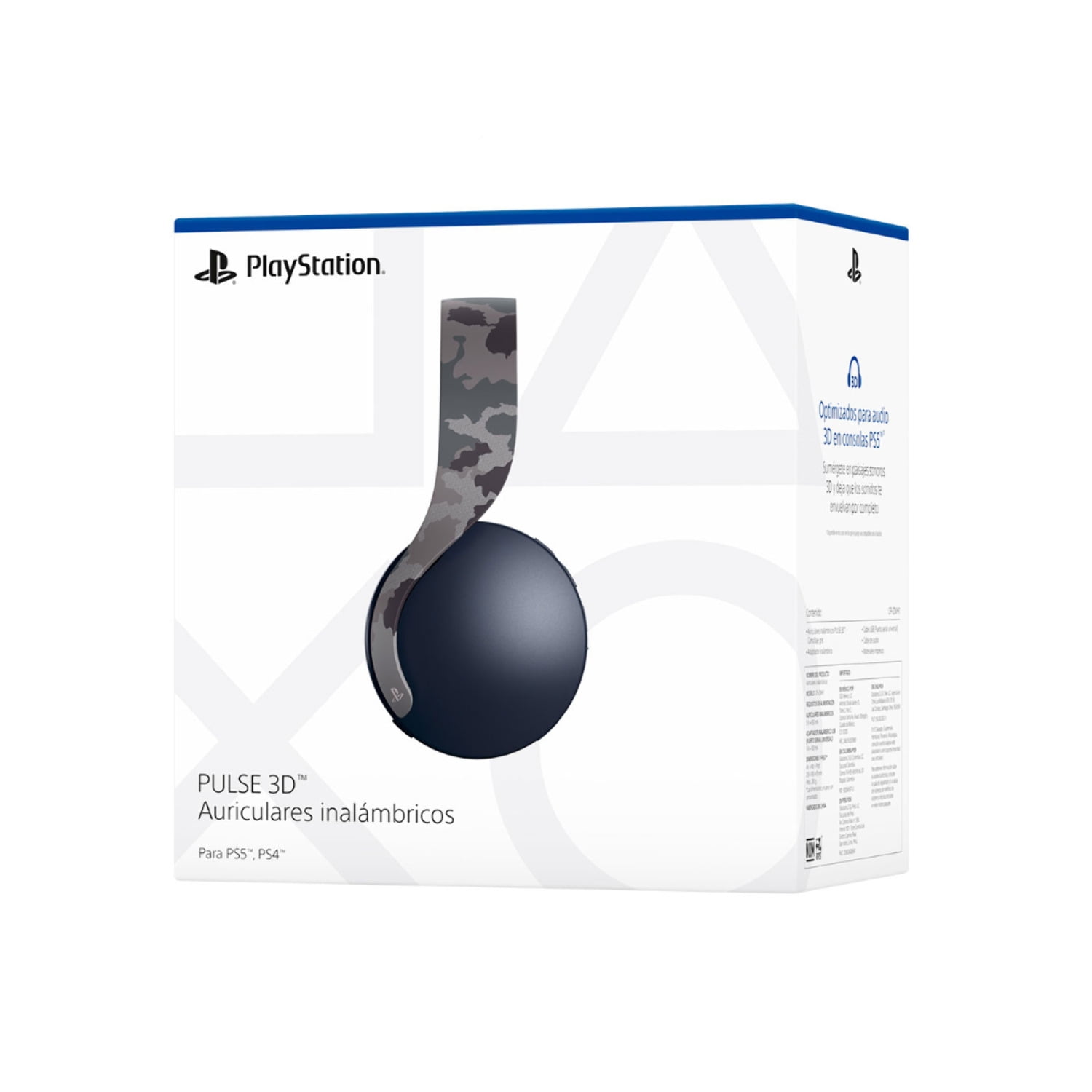 PlayStation Wireless Bluetooth Headset PULSE 3D - Gray Camo (LATAM ...