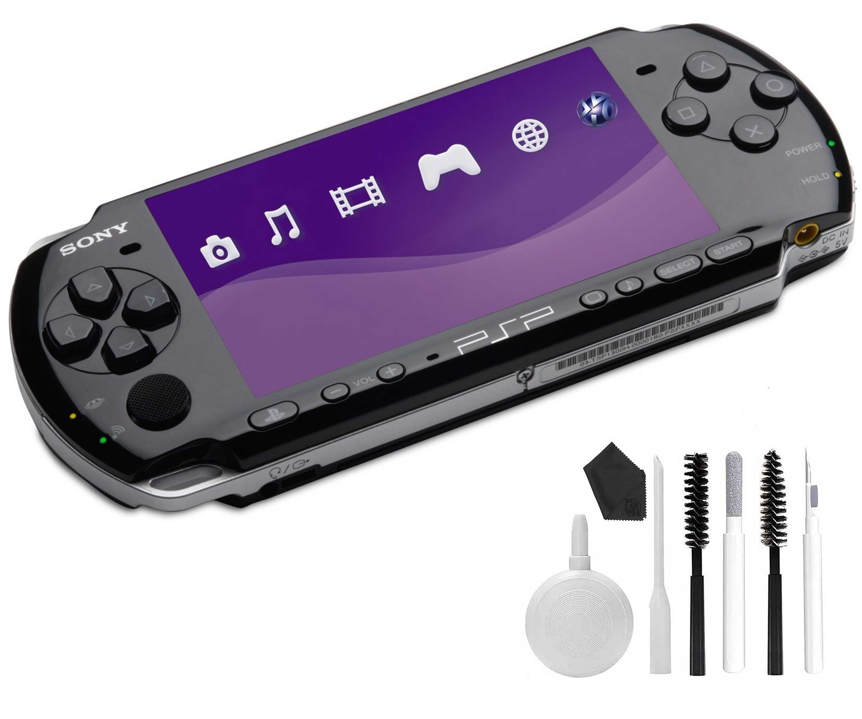 PlayStation Portable 3000 Core Pack System - Piano Black BOLT AXTION Bundle Like New - Walmart.com