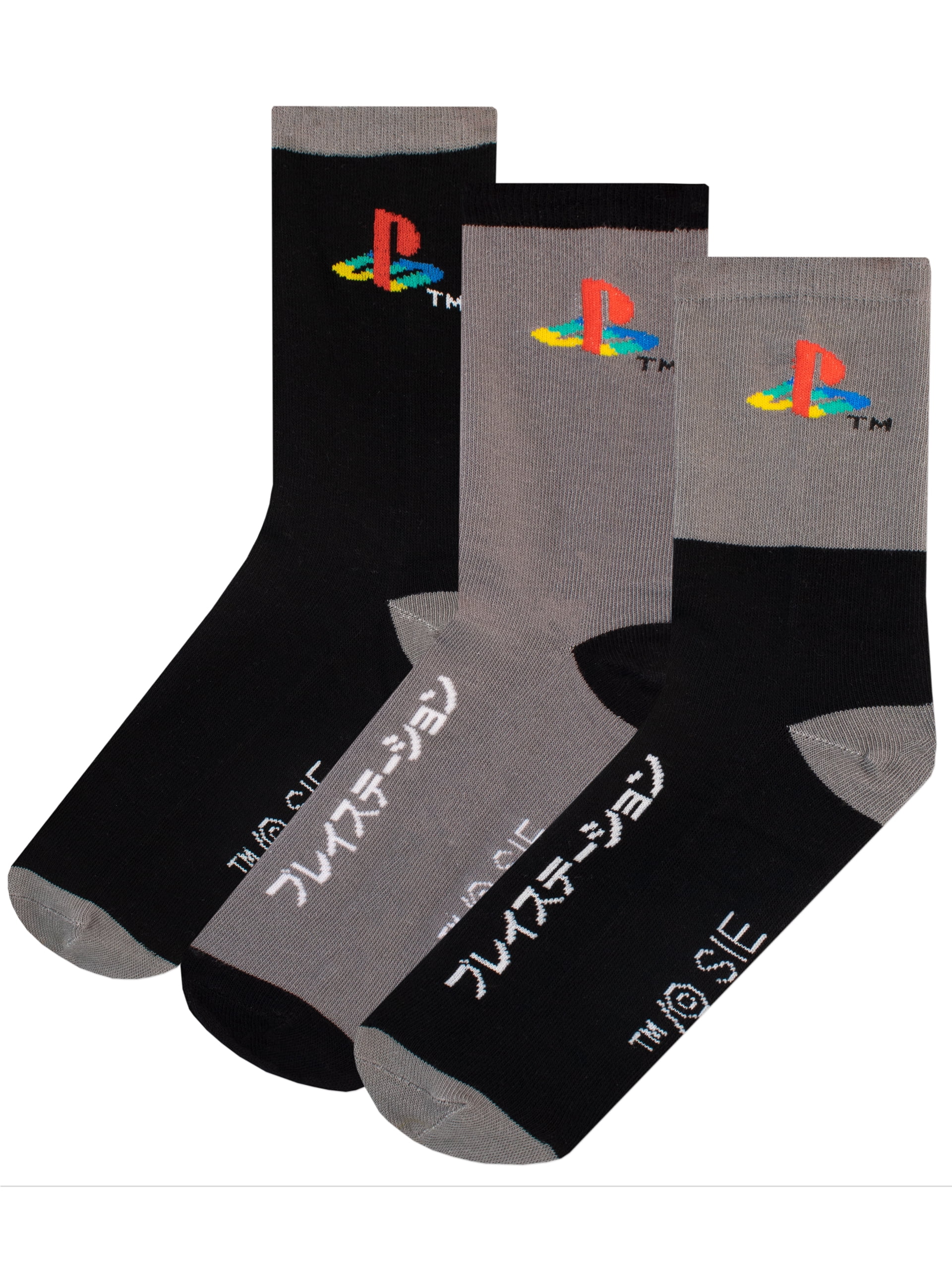 PlayStation Socks Pack of 3 Sizes 13-8 - Walmart.com