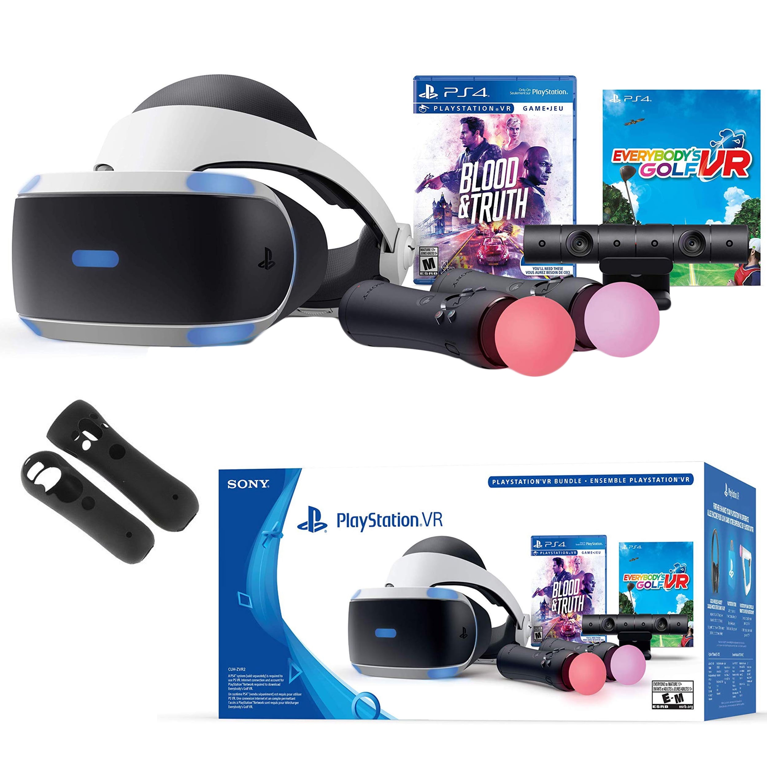 PlayStation VR Bundle with Silicone Controller Case - Walmart.com