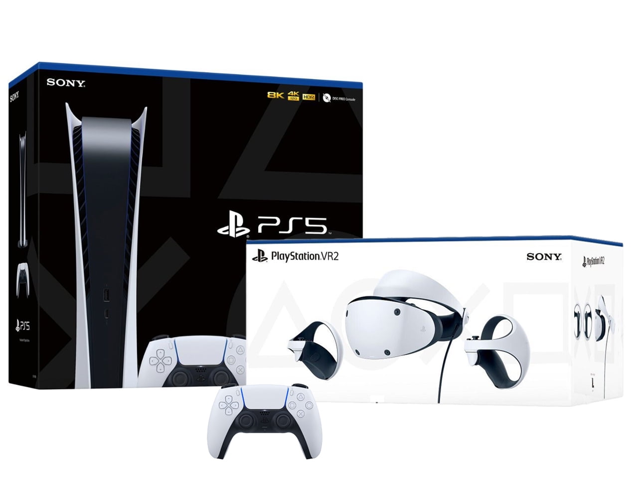 PlayStation VR2 and PlayStation_PS5 Video Game Console (Digital Version ...