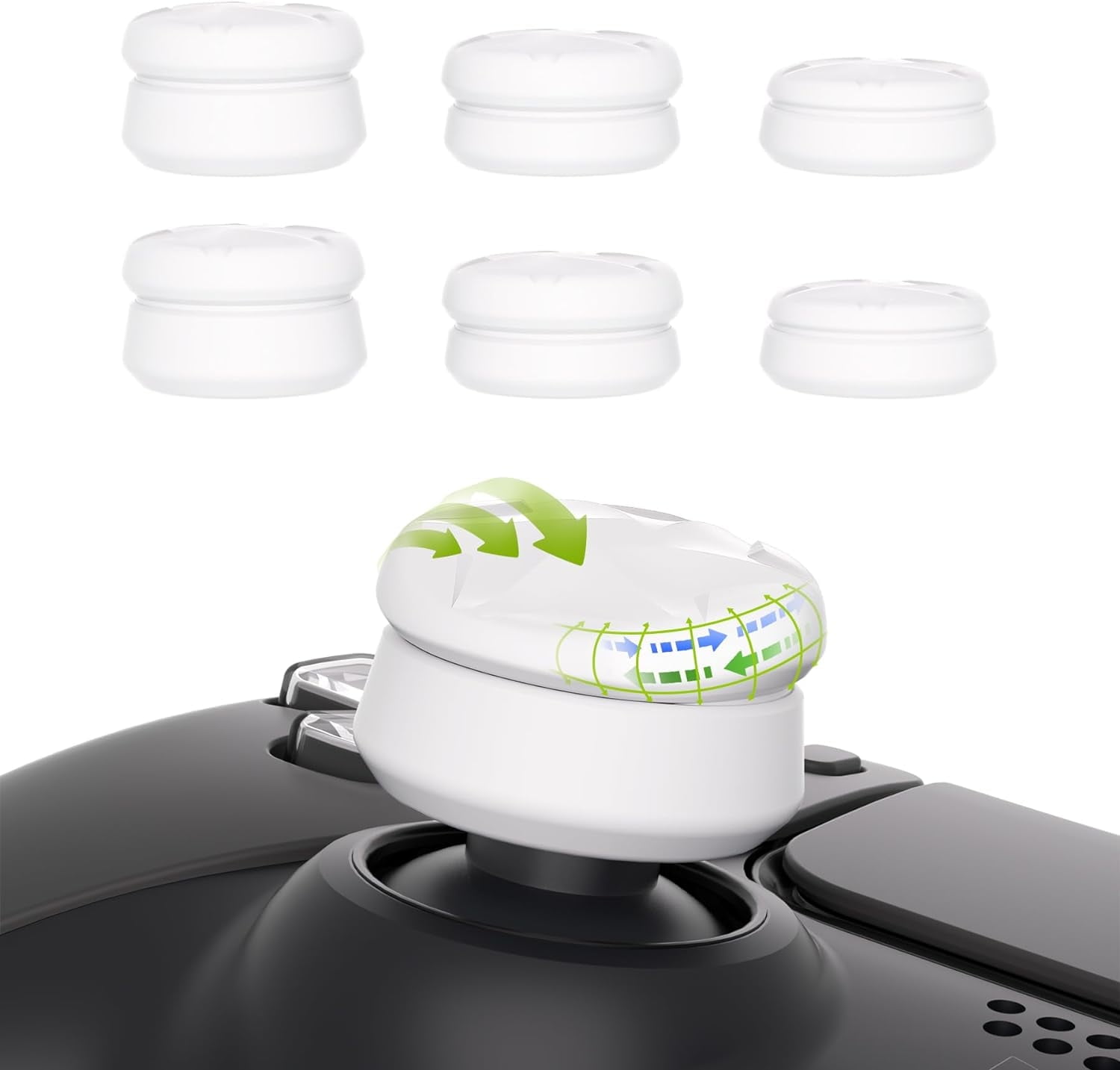 PlayVital 3 Height Razor Thumbs Cushion Caps Thumb Grips for ps5, for ...