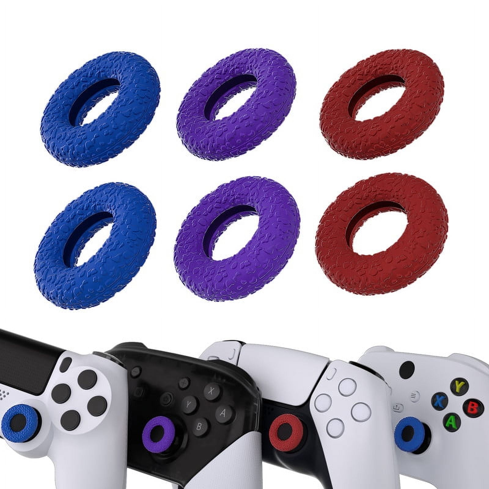 PlayVital 3 Pairs Donut Design Silicone Thumbstick Rings for , for Xbox ...