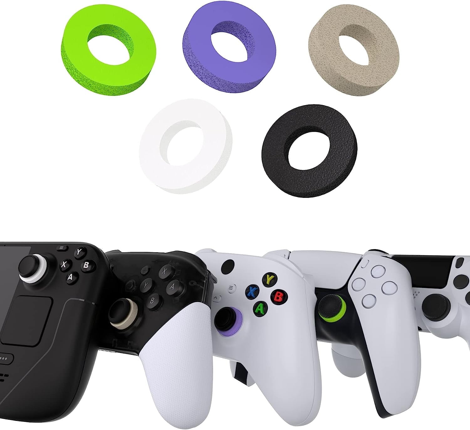 PlayVital 5 Pairs Aim Assist Target Motion Control Precision Rings for ...