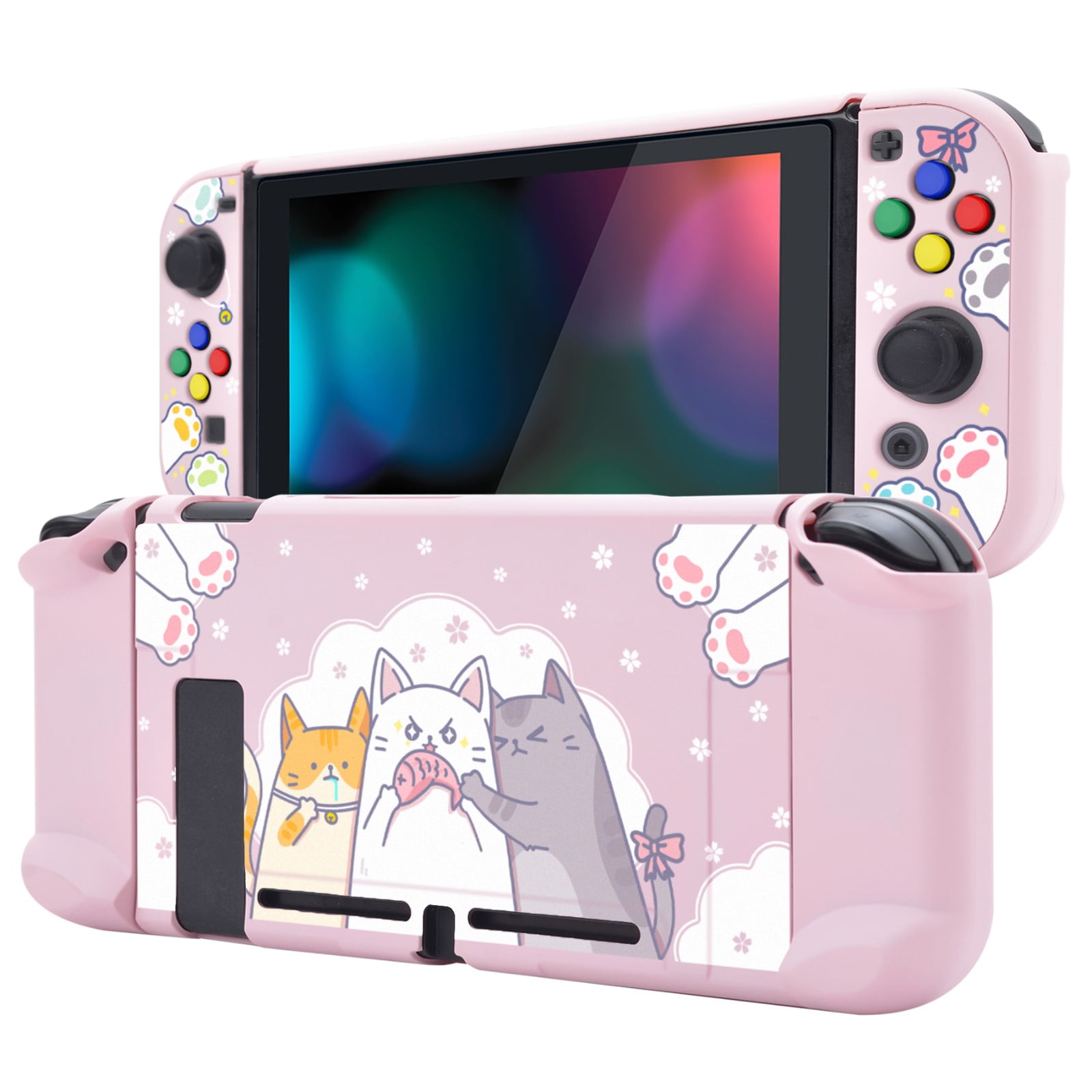 PlayVital Back Cover for Nintendo Switch Console, Separable Hard Shell ...