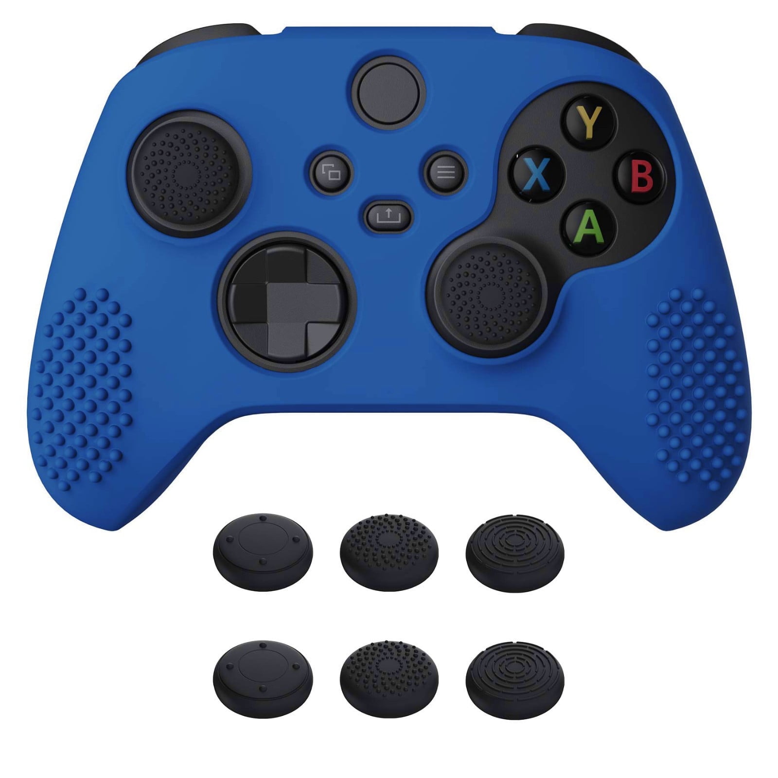 PlayVital Blue 3D Studded Edition Anti-Slip Silicone Cover Skin for ...