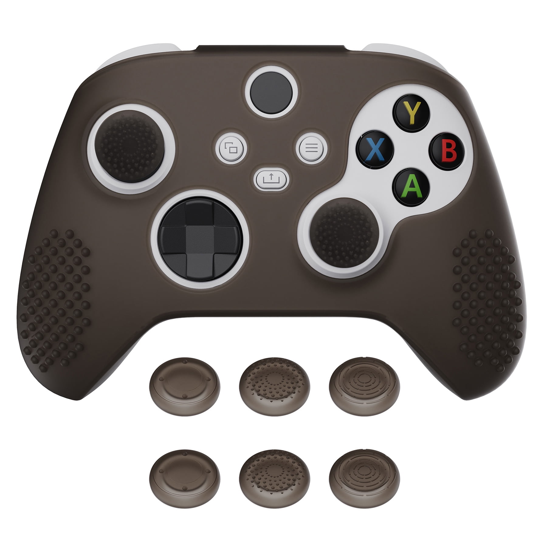 PlayVital Clear Black 3D Studded Edition Anti-slip Silicone Cover Skin ...