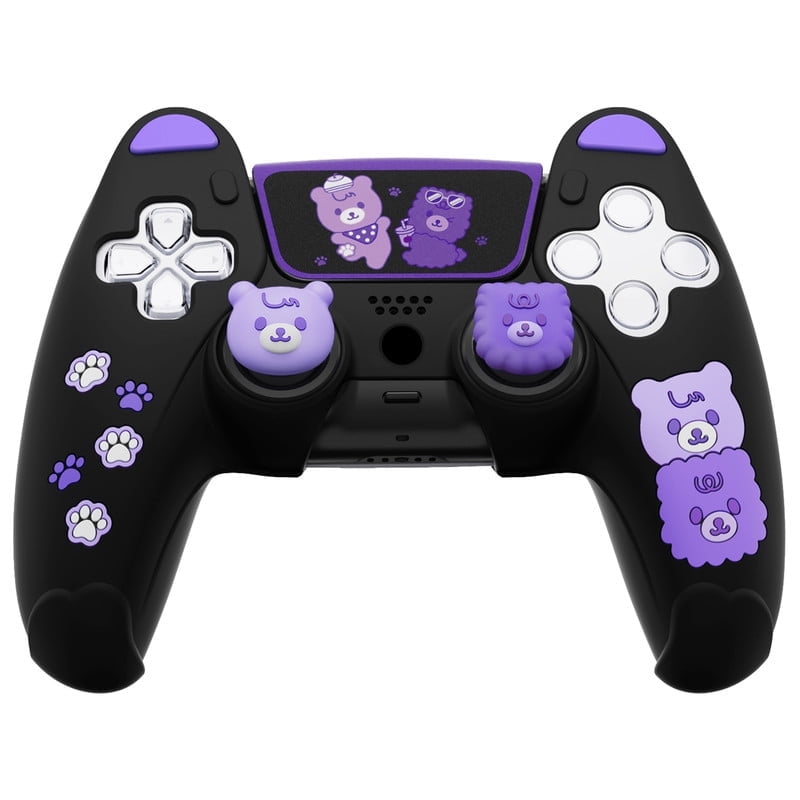 PlayVital Cute Bear Controller Silicone Case for ps5, Kawaii Controller ...