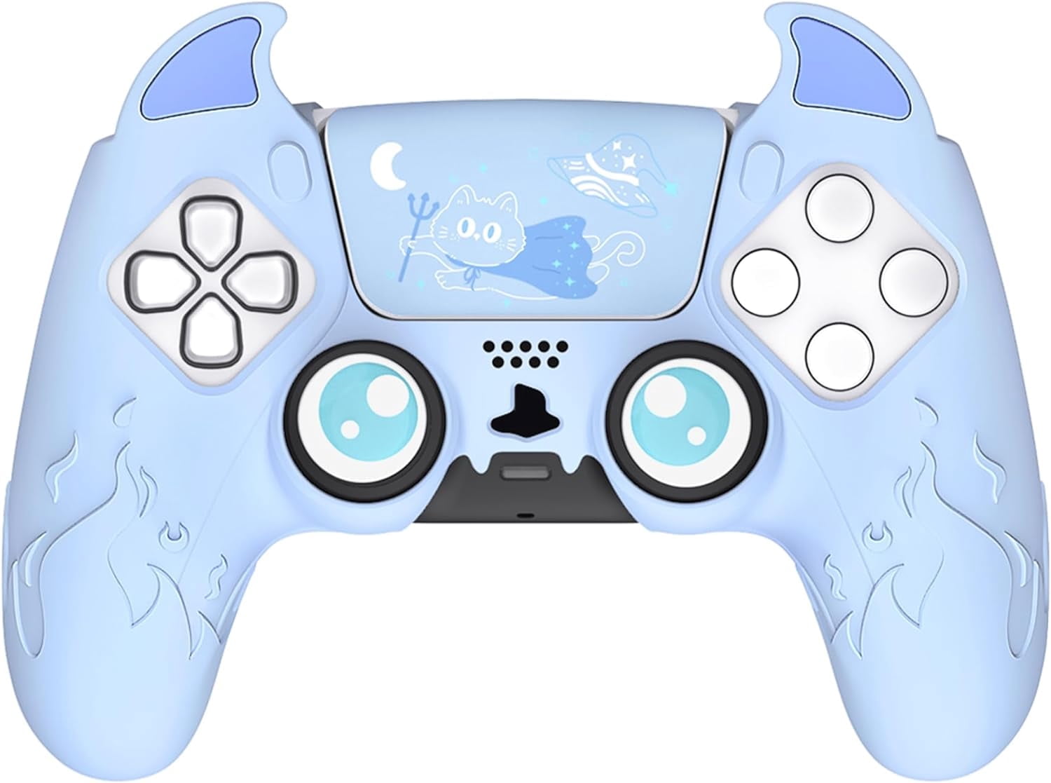 PlayVital Cute Demon Controller Silicone Case for ps5, Kawaii ...