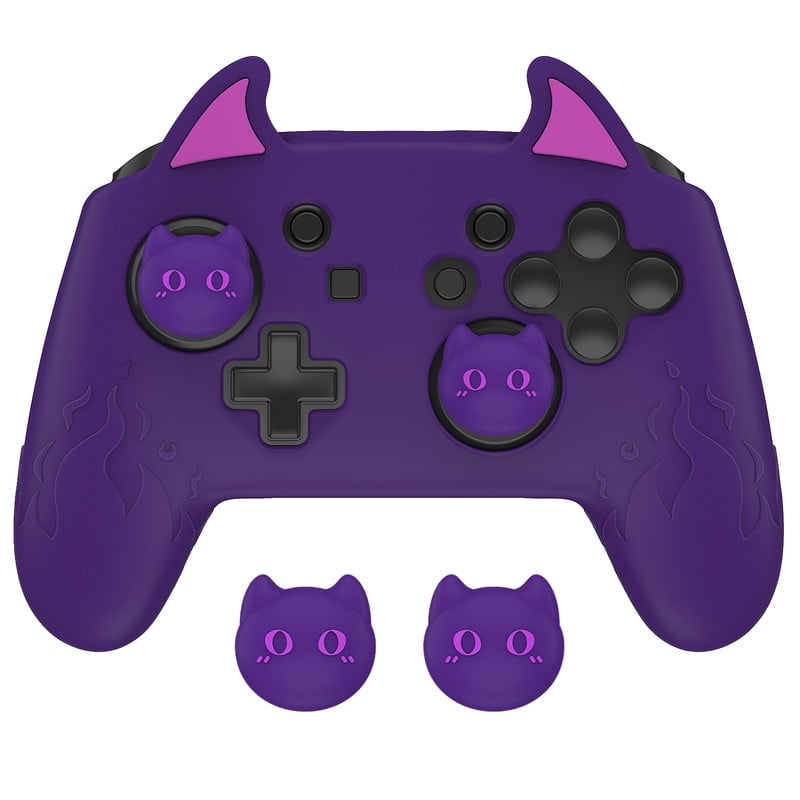 PlayVital Cute Demon Silicone Grip Cover for Nintendo Switch Pro ...