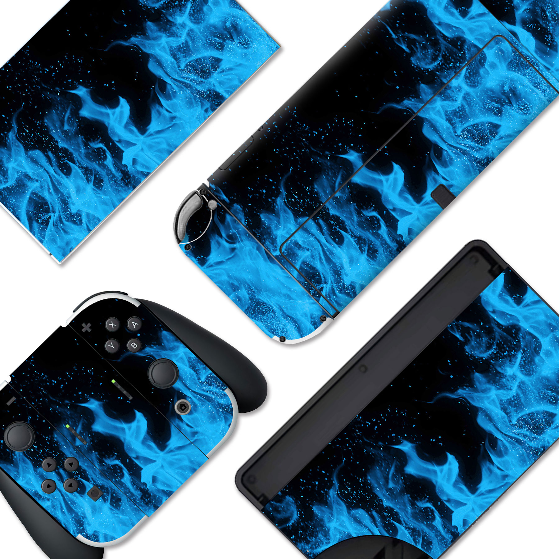 PlayVital Full Set Protective Stickers for Nintendo Switch OLED ...