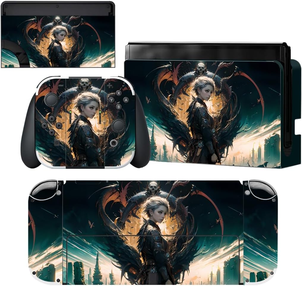 PlayVital Full Set Protective Stickers for Nintendo Switch OLED Model ...