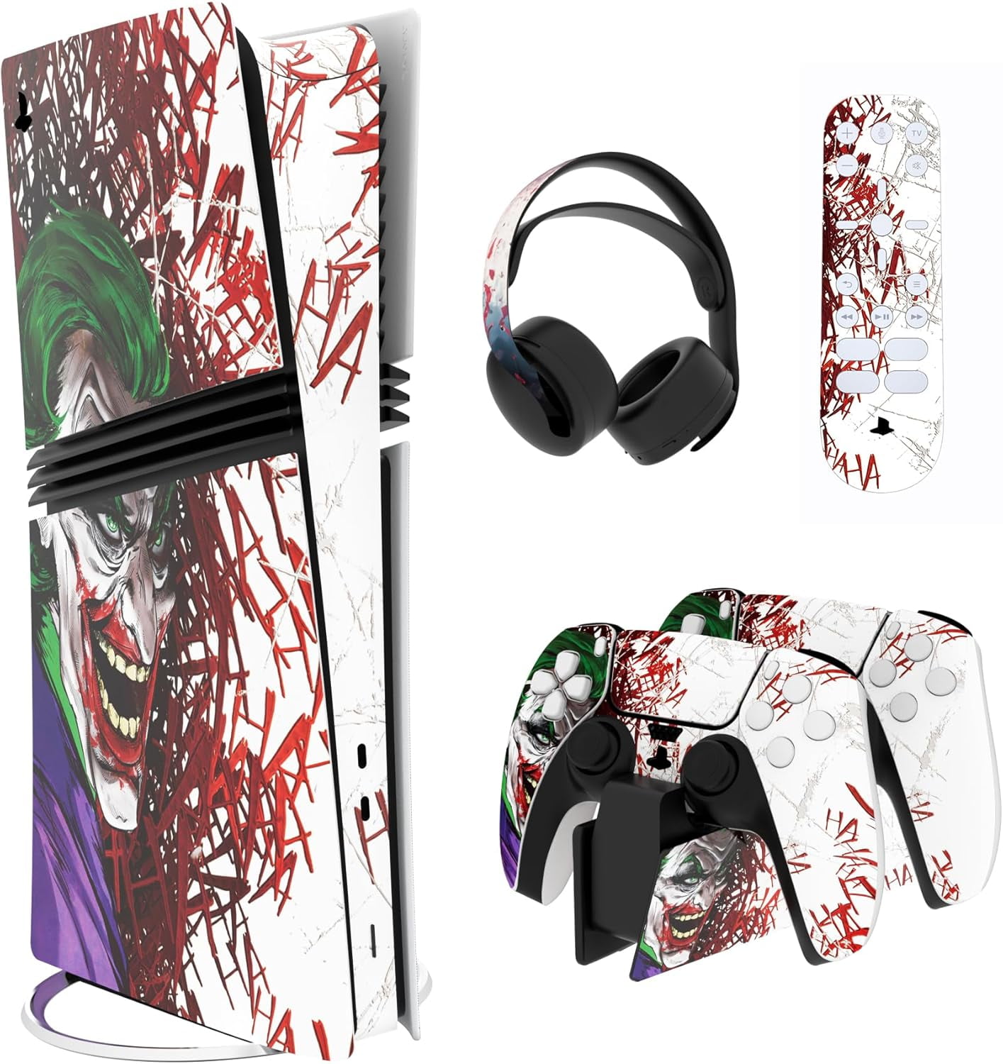 PlayVital Full Set Skin Stickers for ps5 Pro Console Digital & Disc ...