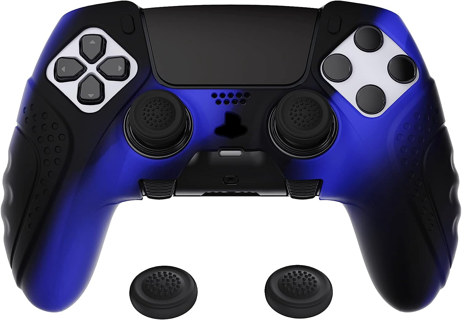PlayVital Guardian PS5 Anti-Slip Silicone Case & Thumb Grip Caps - Blue ...
