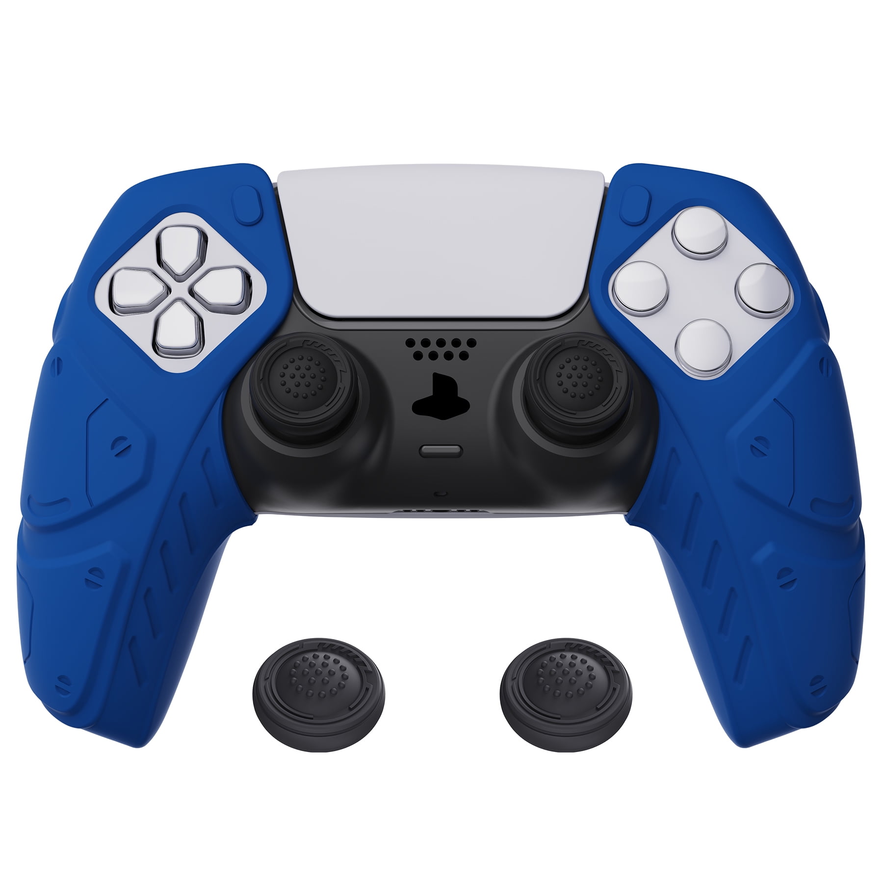 PlayVital Mecha Edition Blue Ergonomic Soft Controller Silicone Case ...
