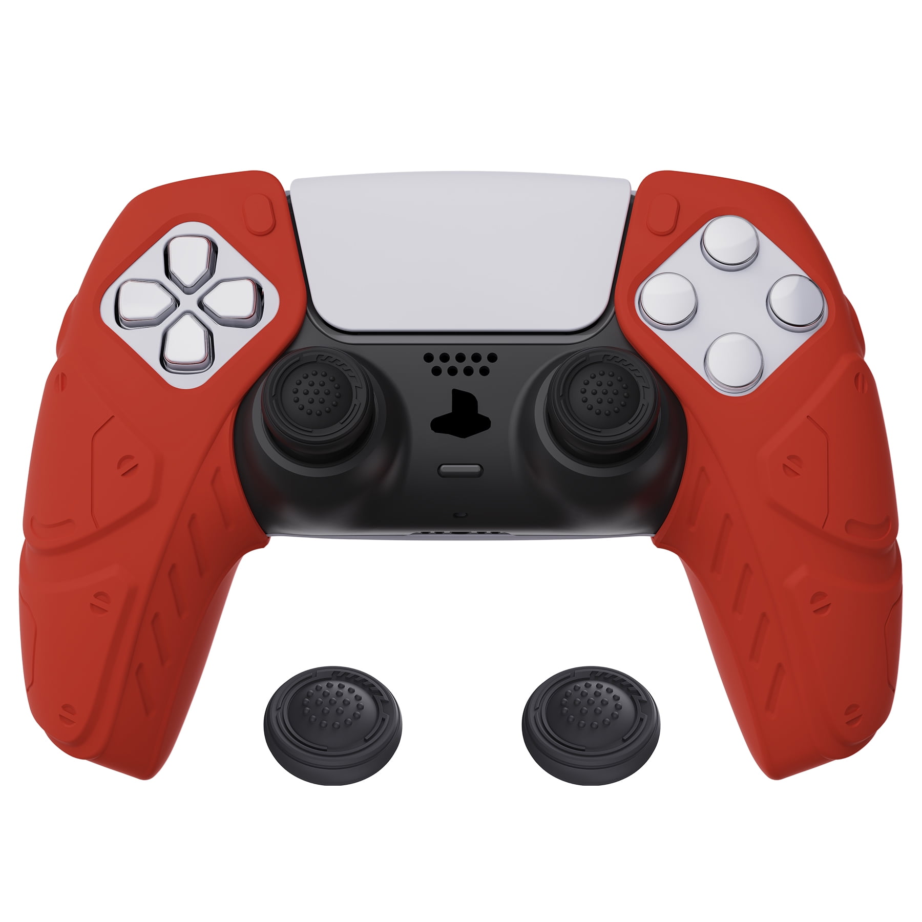 PlayVital Mecha Edition Passion Red Ergonomic Soft Controller Silicone ...