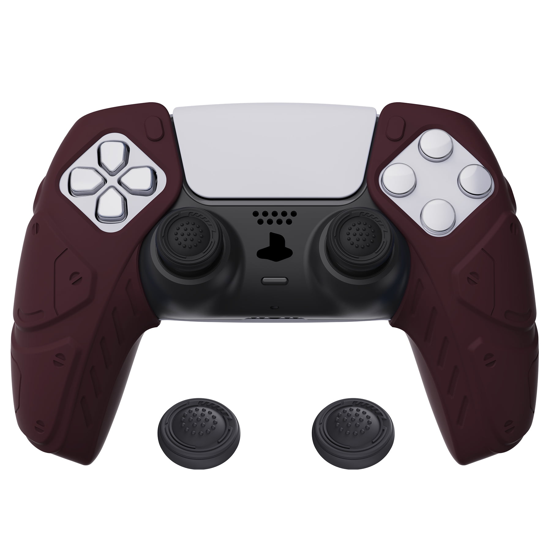 PlayVital Mecha Edition Wine Red Ergonomic Soft Controller Silicone ...