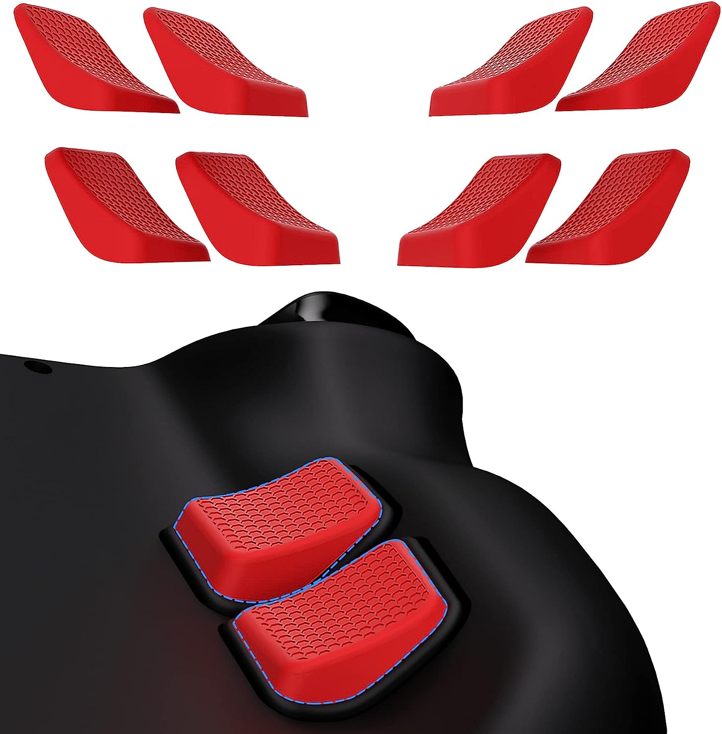 PlayVital Passion Red Back Button Enhancement Set for Steam Deck, Grip ...