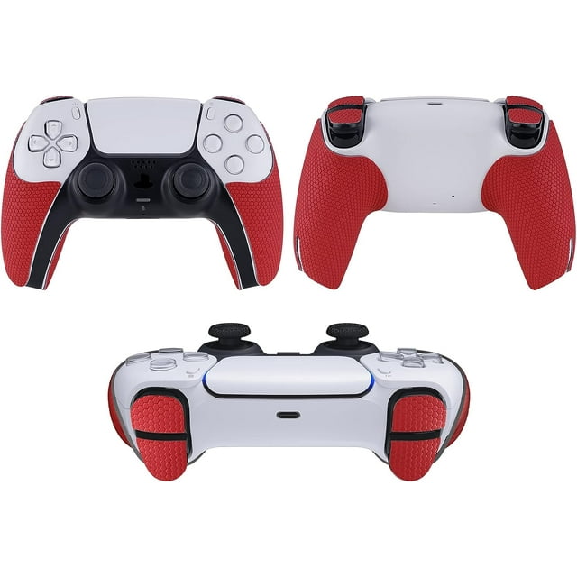 PlayVital Red Anti-Skid Sweat-Absorbent Controller Grip for ps5 ...