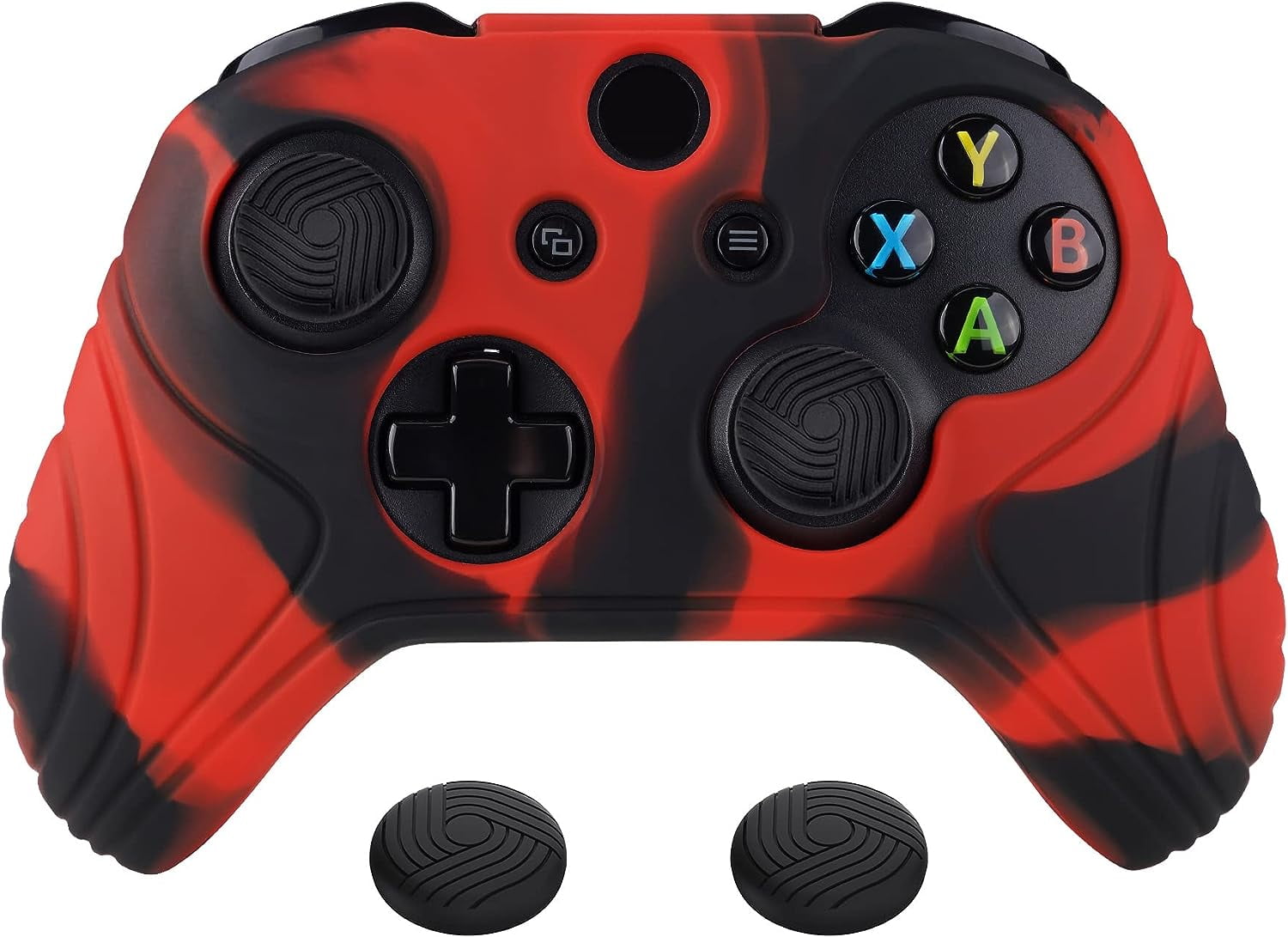 PlayVital Samurai Edition Red & Black Anti-Slip Controller Grip ...