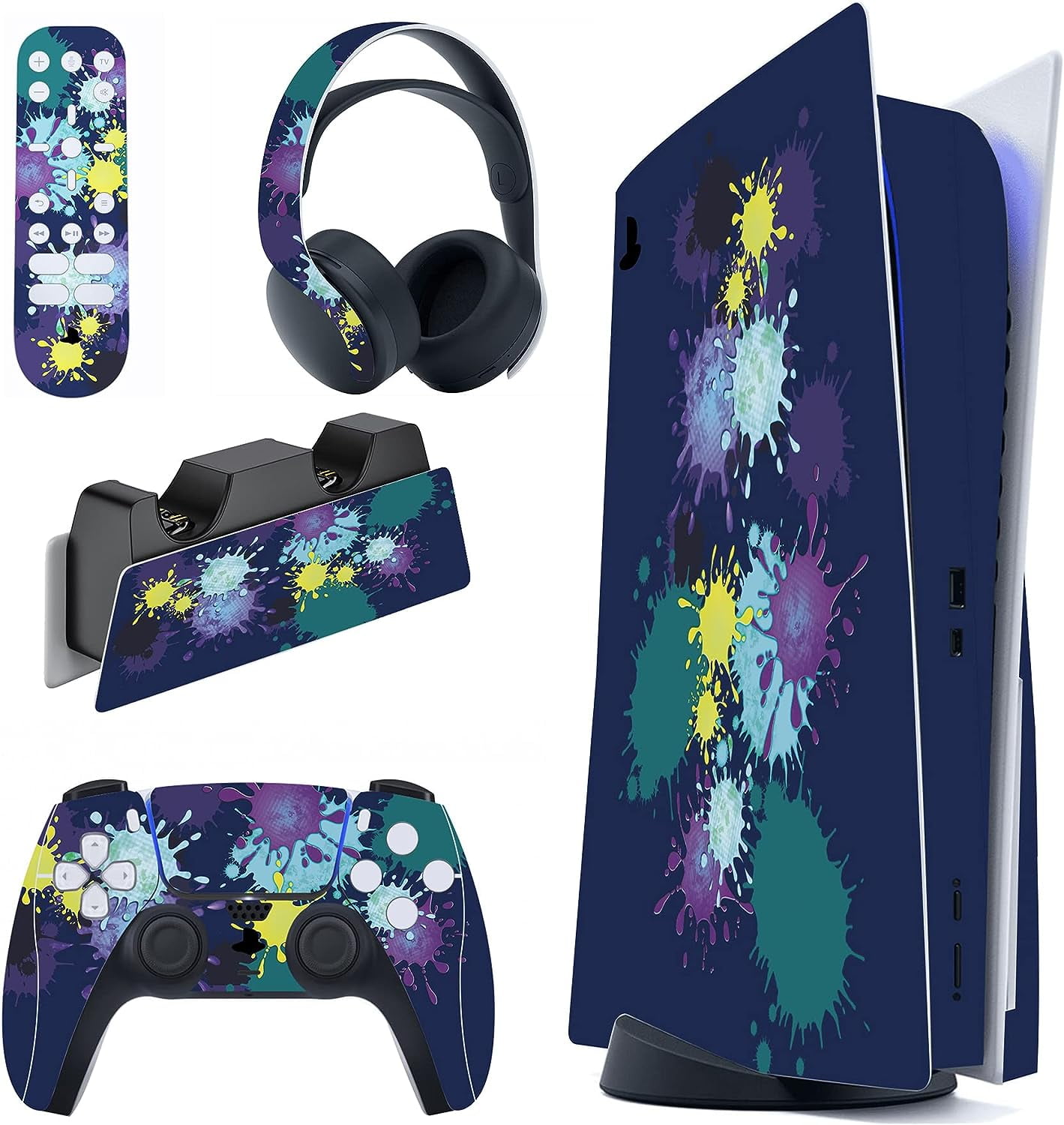 PlayVital Skin Decal for ps5 Console Disc Edition, Full Set Sticker ...
