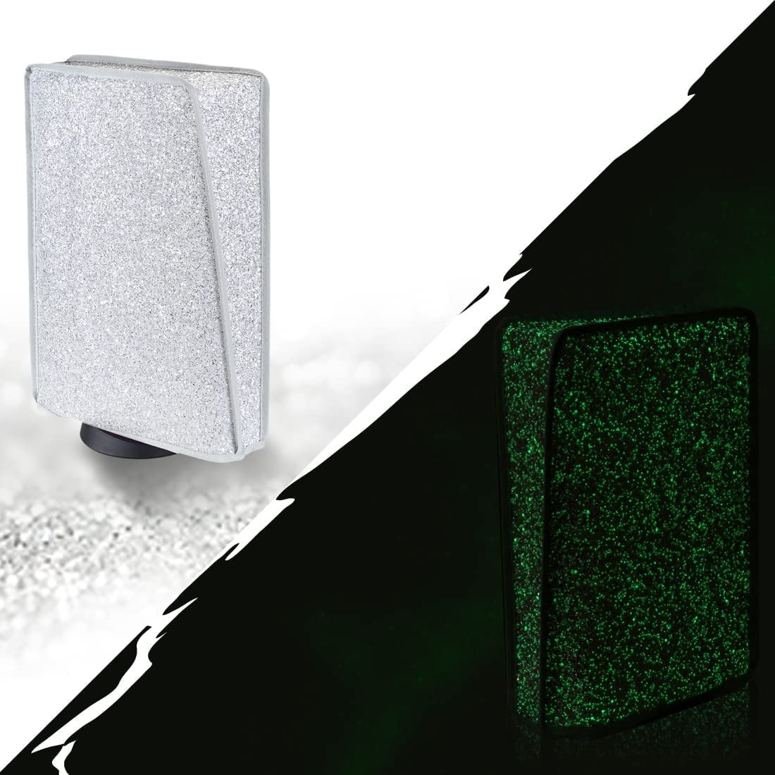 PlayVital Standing Glow in The Dark Dust Cover for PS5, Soft Neat ...