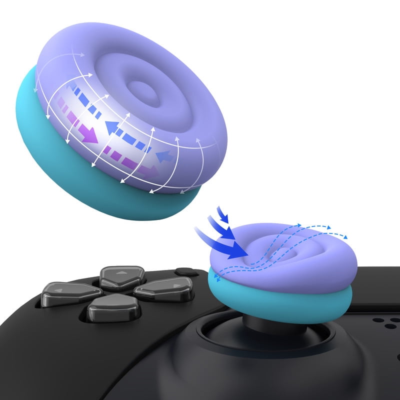 PlayVital Thumbs Cushion Caps Thumb Grips for ps5, for ps4, Thumbstick ...