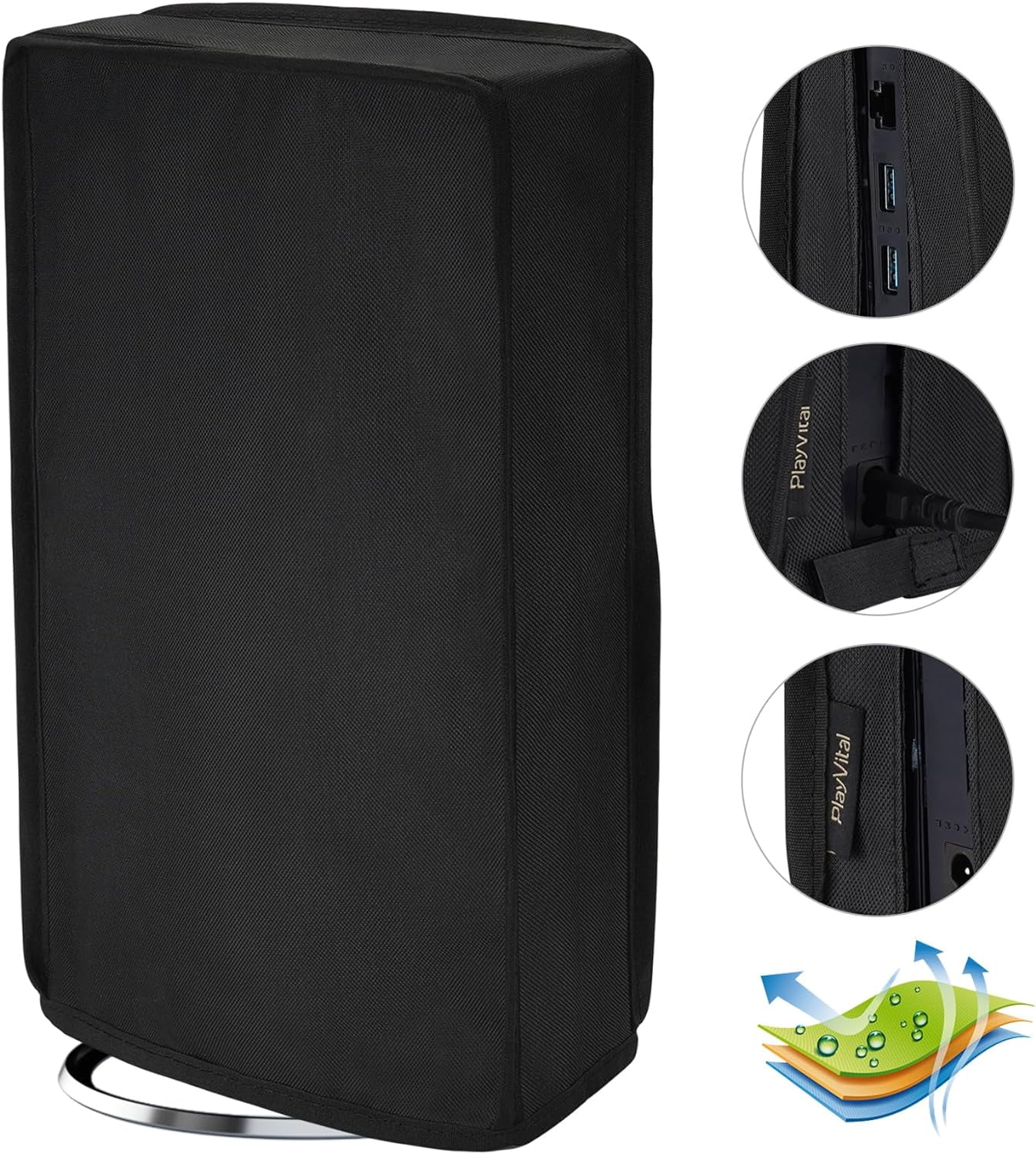 PlayVital Vertical Dust Cover for ps5 Slim Disc Edition(The New Smaller ...