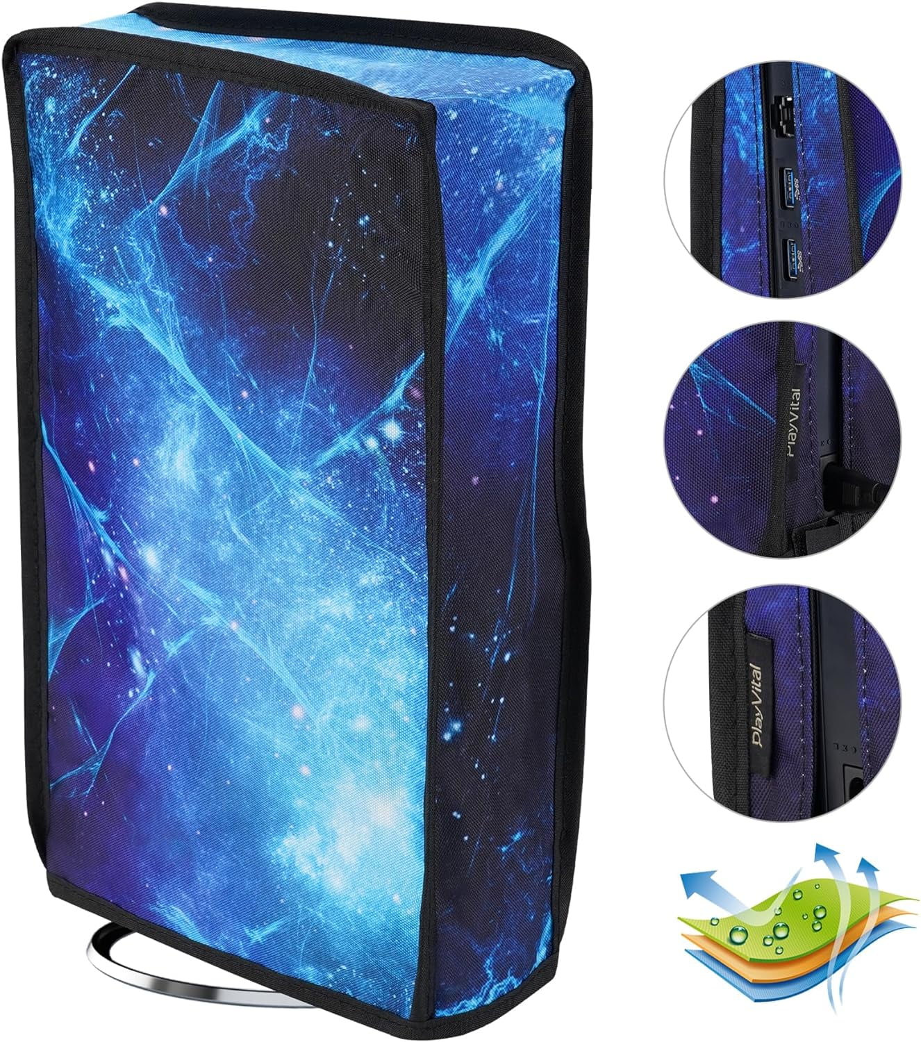 PlayVital Vertical Dust Cover for ps5 Slim Disc Edition(The New Smaller ...
