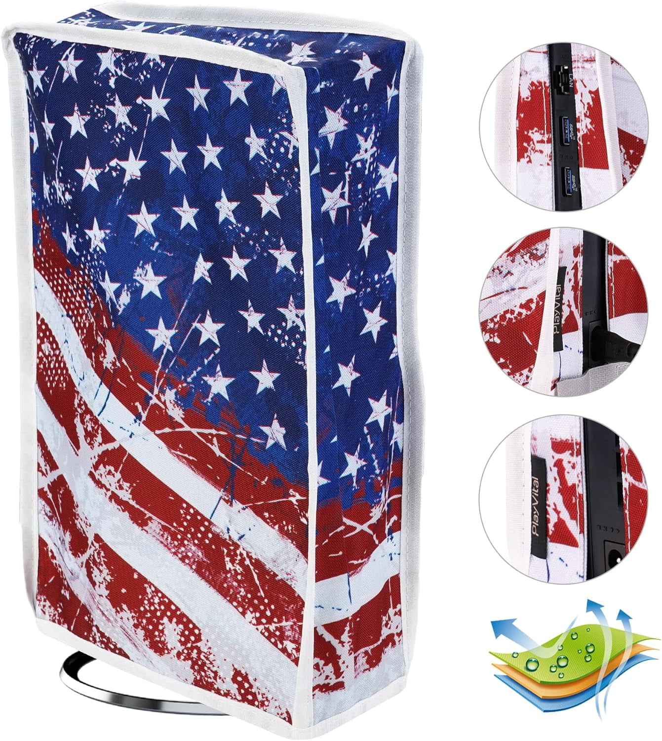 PlayVital Vertical Dust Cover for ps5 Slim Disc Edition(The New Smaller ...